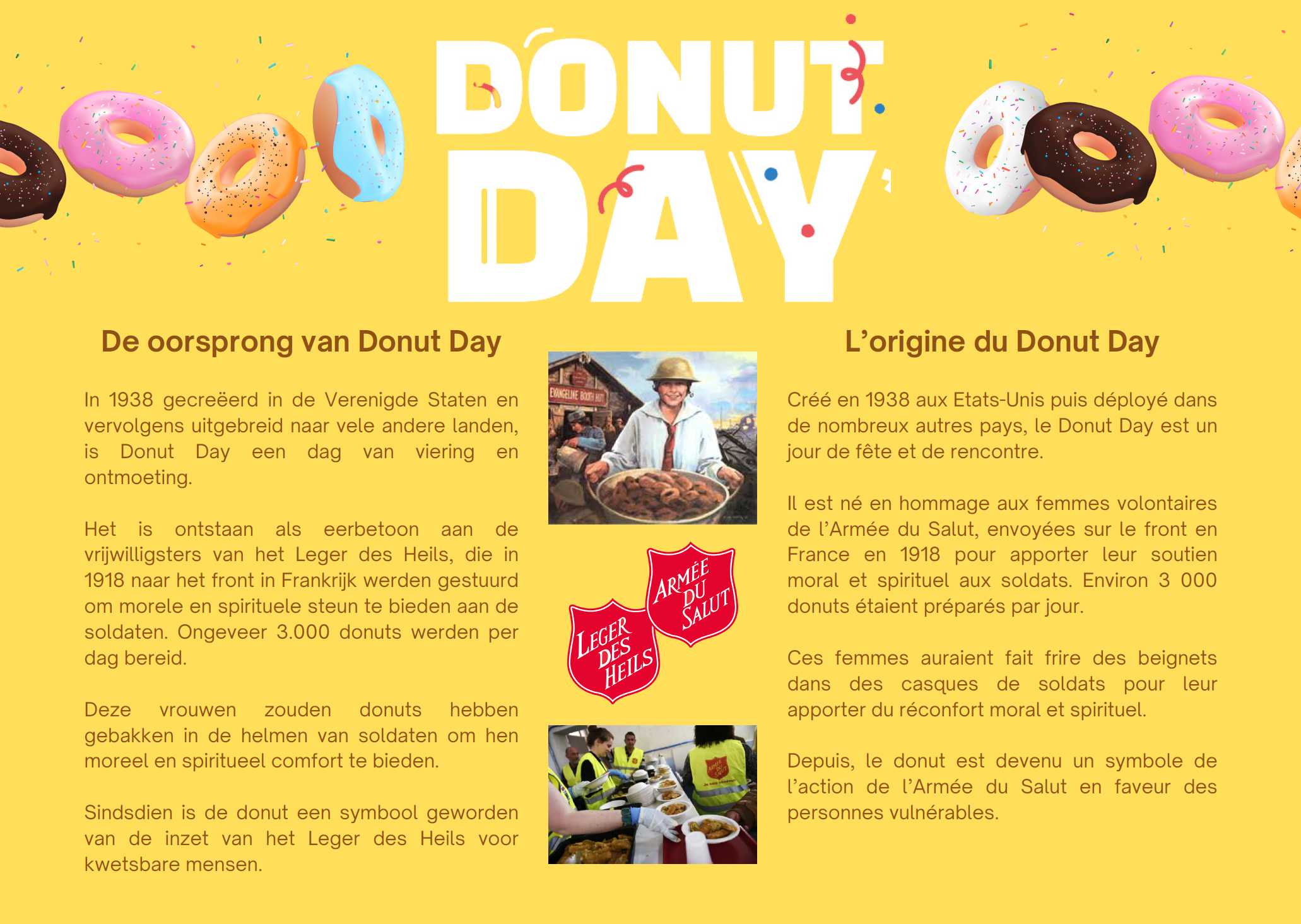 Donut Day | L'Armée du Salut | Organisation humanitaire en Belgique