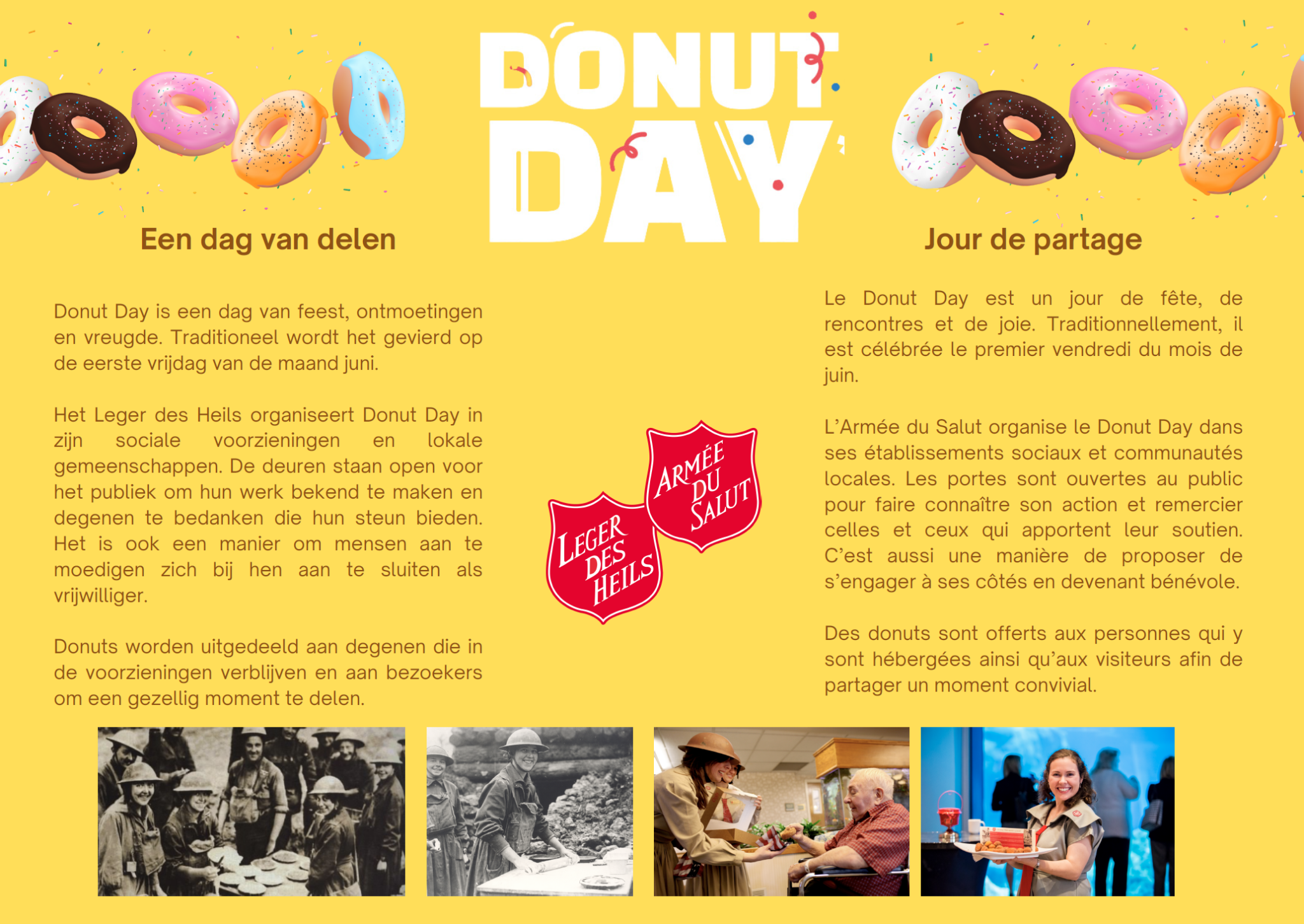 Donut day | L'Armée du Salut | Organisation humanitaire en Belgique
